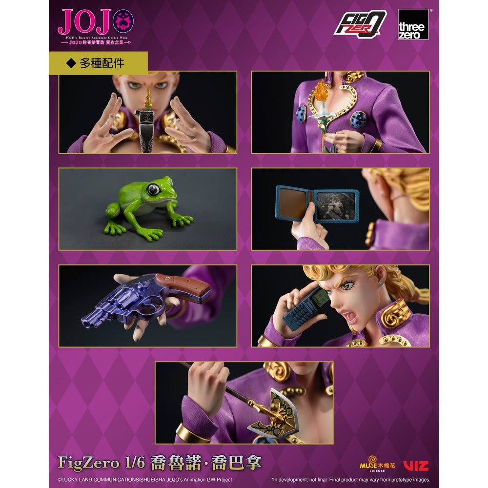 《預訂已截單》threezero JOJO的奇妙冒險：黃金之風 FigZero 1/6 喬魯諾 喬巴拿《2025年第四季發售》